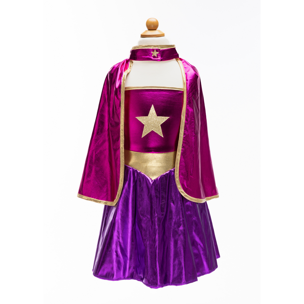 SUPERHERO STAR DRESS, CAPE & HEADPIECE – The Better Toy Store